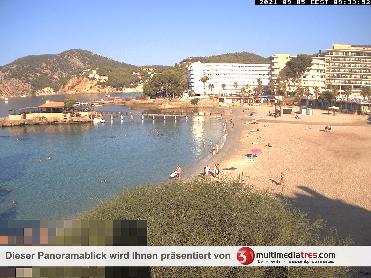 Live HD Webcam Camp de Mar (Majorca): Beach View,Camp de Mar (Majorca ...