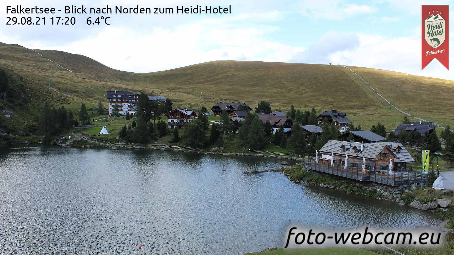 Live HD Webcam Falkertsee: HD Panorama Heidi-Hotel,Falkertsee: HD ...