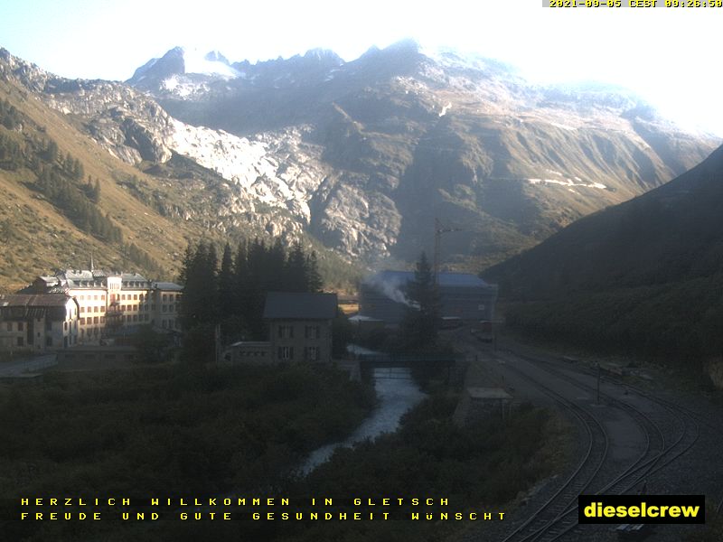 Live HD Webcam Gletsch: Blick auf Gletsch,Gletsch: Blick auf Gletsch ...